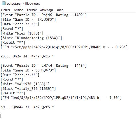 Get More Out Of Lichess Puzzles Extract Pgn And Flash Card Generator Rchess