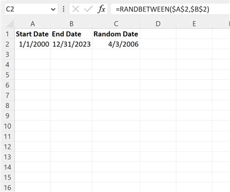 How To Generate Random Dates In Excel With Examples