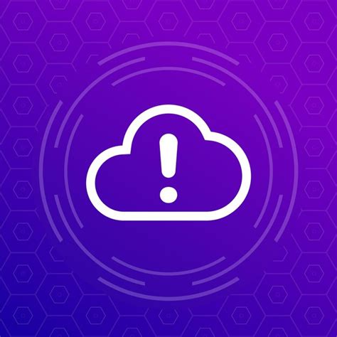 Premium Vector Upload Error Vector Icon With A Cloud