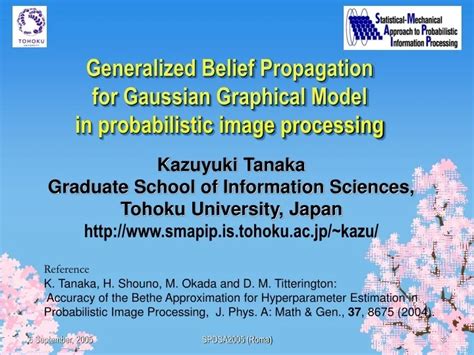 Ppt Generalized Belief Propagation For Gaussian Graphical Model In