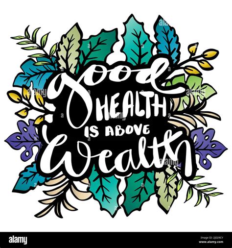 Health Or Wealth Slogan Cut Out Stock Images And Pictures Alamy