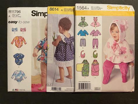 Simplicity Sewing Patterns You Choose 1564 8614 Size Xxs L Or 11796 9796 Size Xs L Uncut