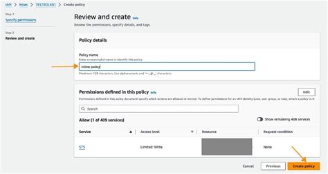 cross account iam permission set up for running a redshift copy command