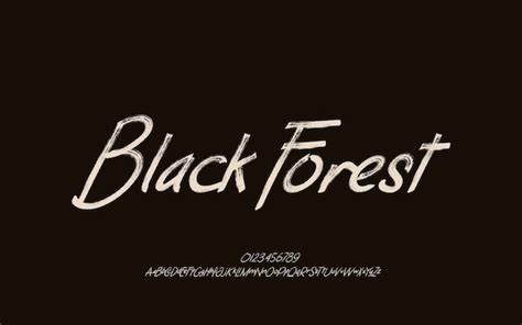 premium vector modern brush script font modern typography fonts logo
