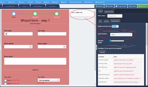 Form Editor Php Cost Estimator Form Builder By Zigaform