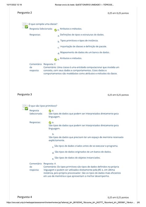 TÓpicos Especiais De ProgramaÇÃo Orientada A Objetos Questionario 1 Análise De Sistemas