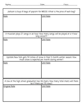 Solving Rates And Unit Rates Better Deal From Word Problems Activity