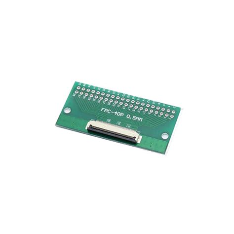 Ffc Fpc 40 Pin Adapter Board 0 5mm To 2 54mm Soldered Connector Roboticsdna