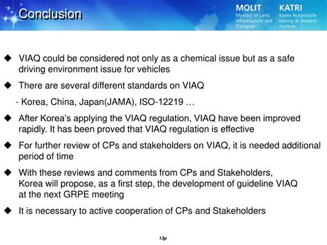 Ppt Katri The Republic Of Korea Korea Automobile Testing And Research