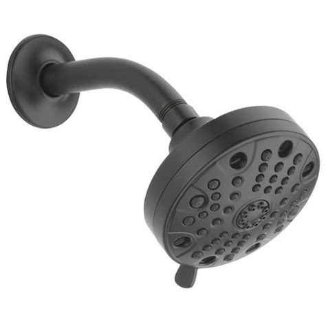 Peerless 5 Spray Patterns 15 Gpm 431 In Wall Mount Fixed Shower Head