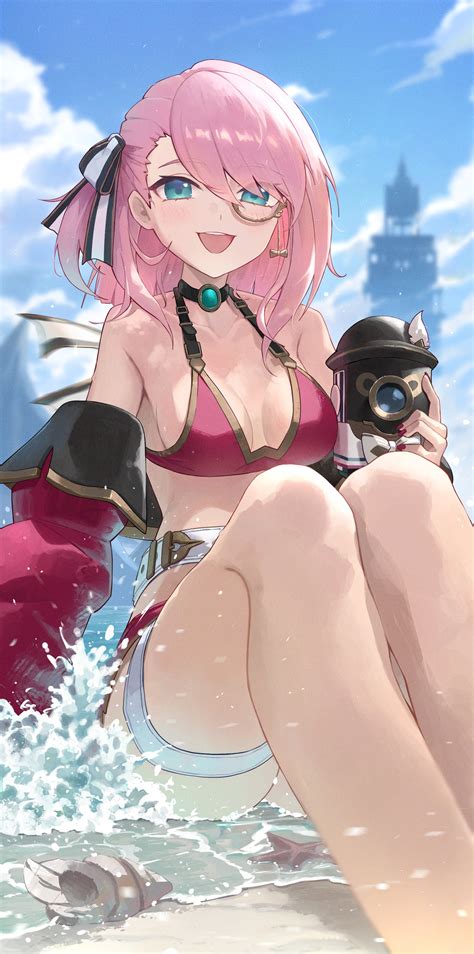 Elmo St Elmomomo Charlotte Genshin Impact Genshin Impact Absurdres Highres Girl Bare