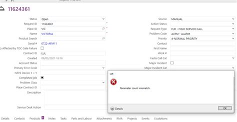 Parameter Count Mismatch Ifs Community