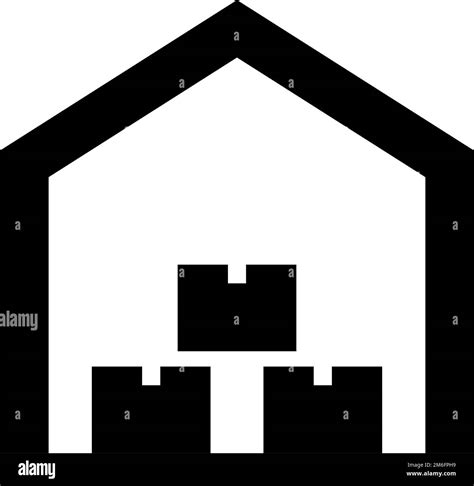 simple warehouse icon logistics storage room editable vector stock vector image and art alamy
