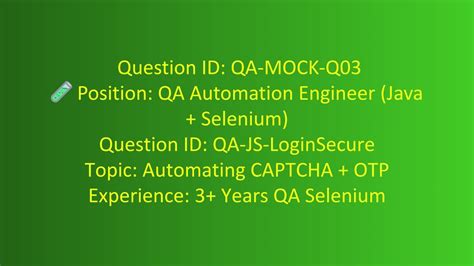Automation Testing Mock Interview Questions Java With Selenium Real Interview Question 3