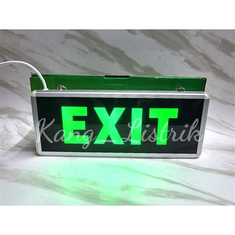 Lampu Exit Emergency Lampu Petunjuk Darurat Exit Lazada Indonesia