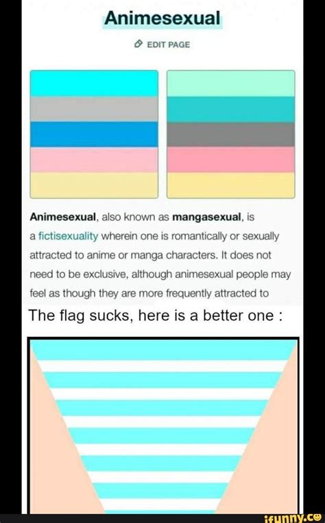 Animesexual Edit Page Animesexual Also Known As Mangasexual Is A Fictisexuality Wherein One Is