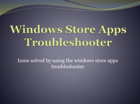 PPT How To Fix Windows Apps Troubleshooter Issue PowerPoint Presentation ID
