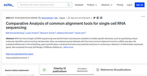 Comparative Analysis Of Common Alignment Tools For Single Cell Rna