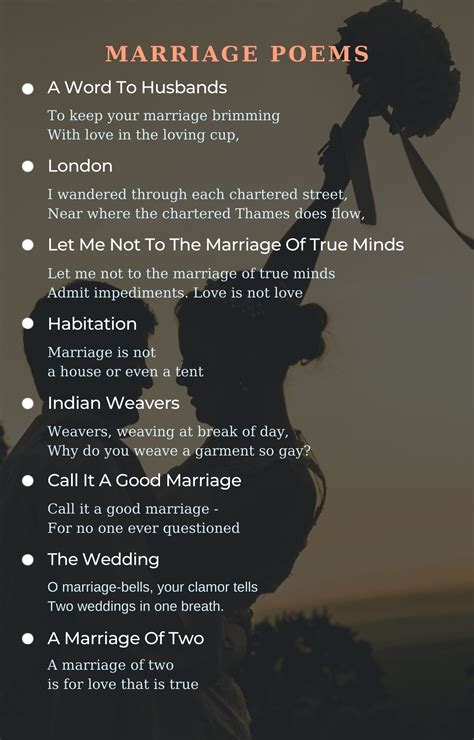Marriage Love Poems