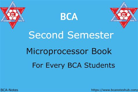 BCA Second Semester Microprocessor Book PDF