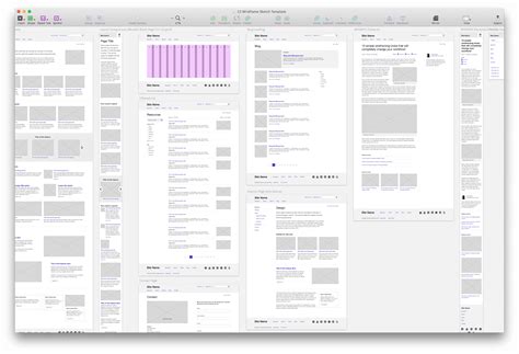 Desktop Wireframe Template