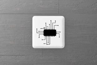 CPU Processor Silhouette Graphic By AW DIGITAL DESIGN Creative Fabrica