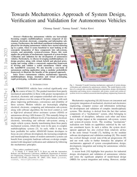 towards mechatronics approach of system design verification and