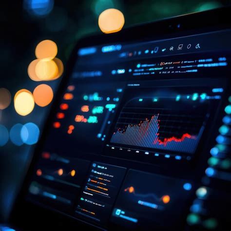 A Closeup View Of A Laptop Displaying Dynamic Data Analytics With