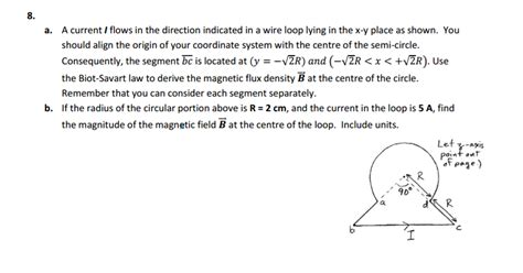 Solved A Current I Flows In The Direction Indicated In A Chegg Com