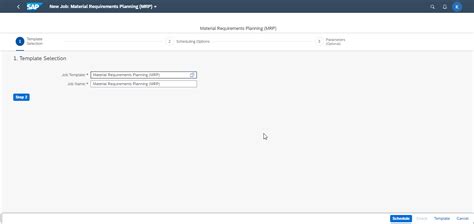 Job Template Missing In Schedule Mrp Run Fiori App Sap Community