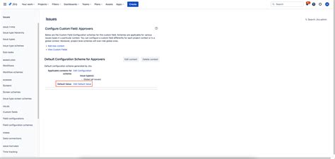 how to configure default approvers for request types jira