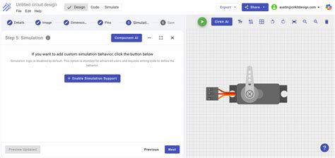 Simulating A Servo Component Cirkit Designer Docs
