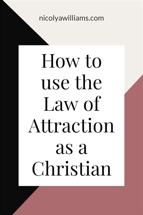 Using Nlp And The Law Of Attraction As A Christian