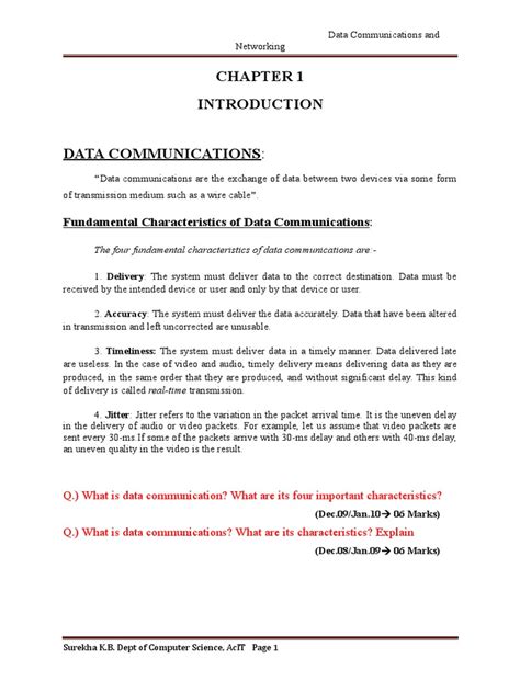 Chapter 1 Notes Pdf Duplex Telecommunications Network Topology