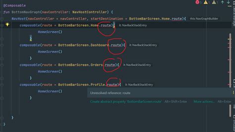 Android Studio Not Resloving Attributes Of Sealed Class In Navbargraph Stack Overflow