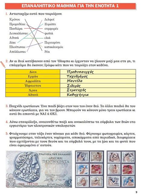 Επαναληπτικό μάθημα ιστορίας Γ Δημοτικού για την ενότητα 1 Τετράδιο Εργασιών