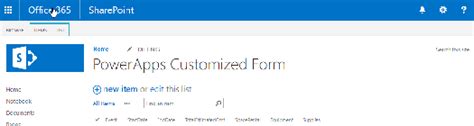 Reverting To Default Sharepoint New Item Form Instead Of Powerapps
