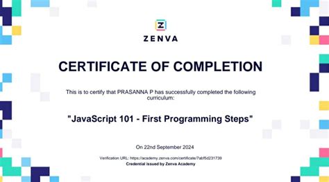 Completed Javascript Course Prasanna P Posted On The Topic Linkedin