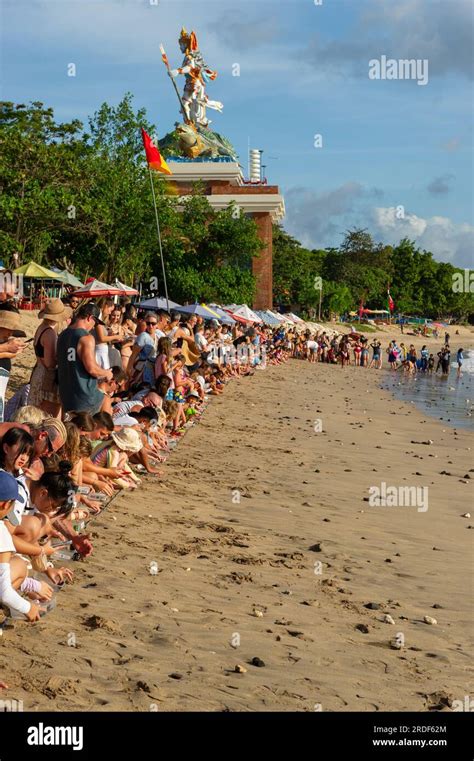 A Mass Sea Turtle Release By The Bali Sea Turtle Society Kuta Beach