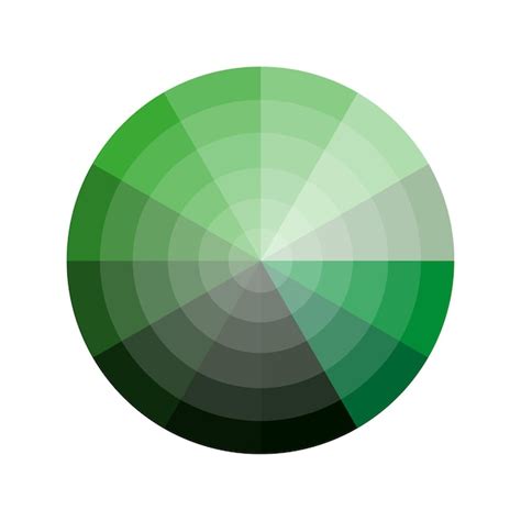Premium Vector Green Circular Palette Gradient Circle Background Graphic Element Rainbow