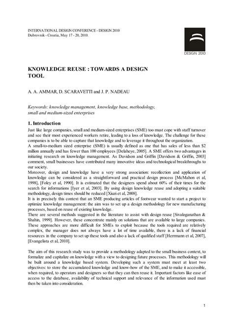 Pdf Knowledge Reuse Towards A Design Tool