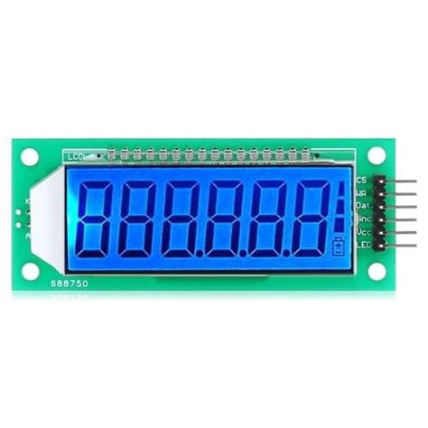 ldtr wg0101 2 4 inch 6 digit 7 segment lcd display module for arduin