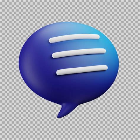 Premium Psd 3d Chat Text Dynamic Color Icon