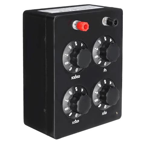 Precision Variable Decade Resistor J2362 Resistance Box 0 9999 Ohm Instrument