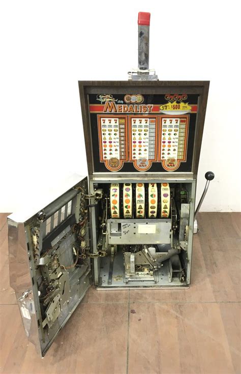 Lot - Vintage Bally Electromechanical Nickel Slot Machine