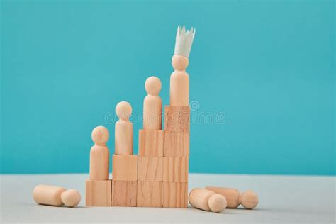 Business Strategy Corporate Hierarchy Hierarchical Company Organization Pyramid Of Wooden