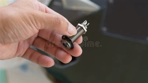 Replace The New Guitar Socket Jack To Old Guitar Stock Photo Image Of Cord Musical 322291498