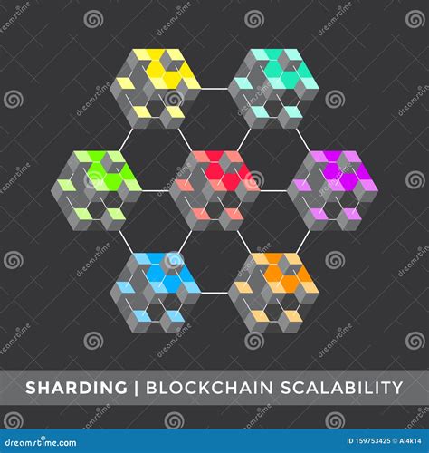 Cryptocurrency Blockchain Technology Concept Stock Vector Illustration Of Block Blockchain