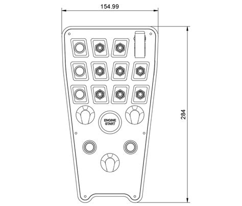 📦 Sim Racing Porsche Button Box 30cm Simracing Equipment Buttonbox Gt3