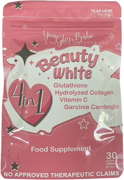 Amazon Com You Glow Babe Beauty White In Glutathione Food Supplement Size Gram Each